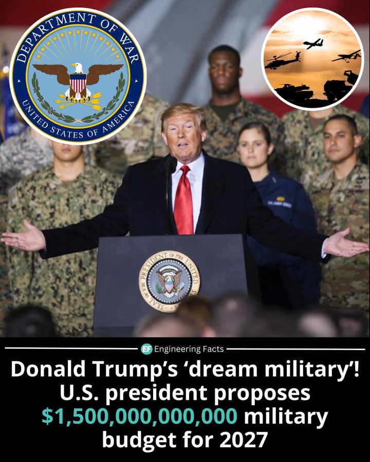 Just In: Trump Proposes $1.5 Trillion U.S. Military Budget for 2027 ...