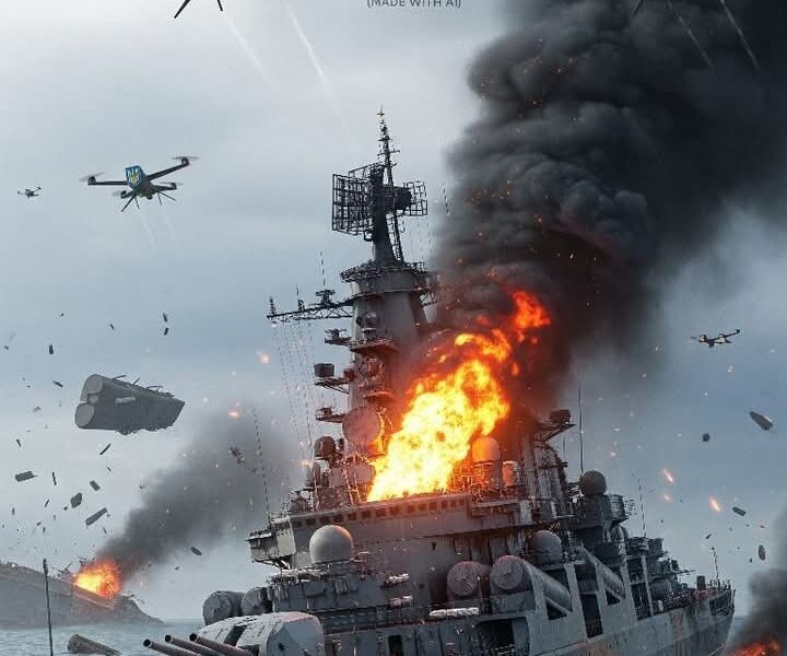 BREAKING NEWS:Russian Navy’s Flagship Moskva Sunk in Black Sea, Marking ...